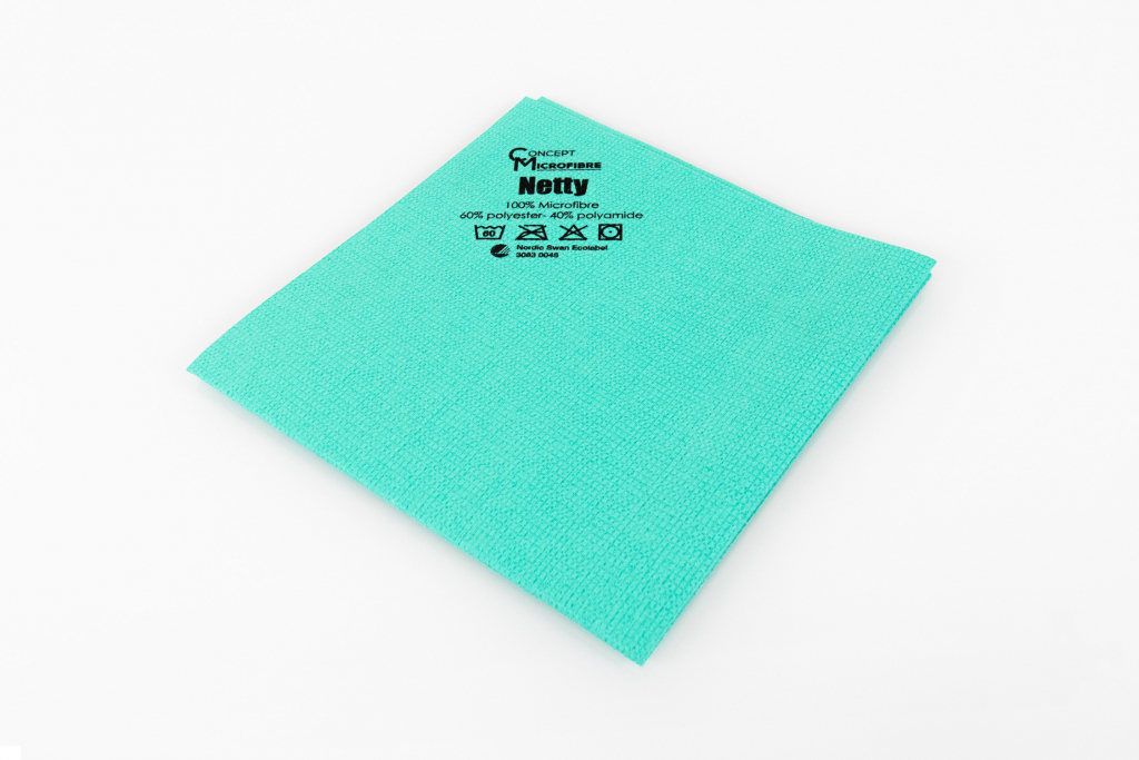 Lavette microfibre Netty non tissée - Verte - Concept Microfibre ...