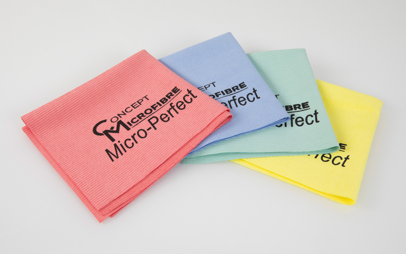 Lavette Micro-Perfect Rouge - Concept Microfibre matériel de nettoyage ...