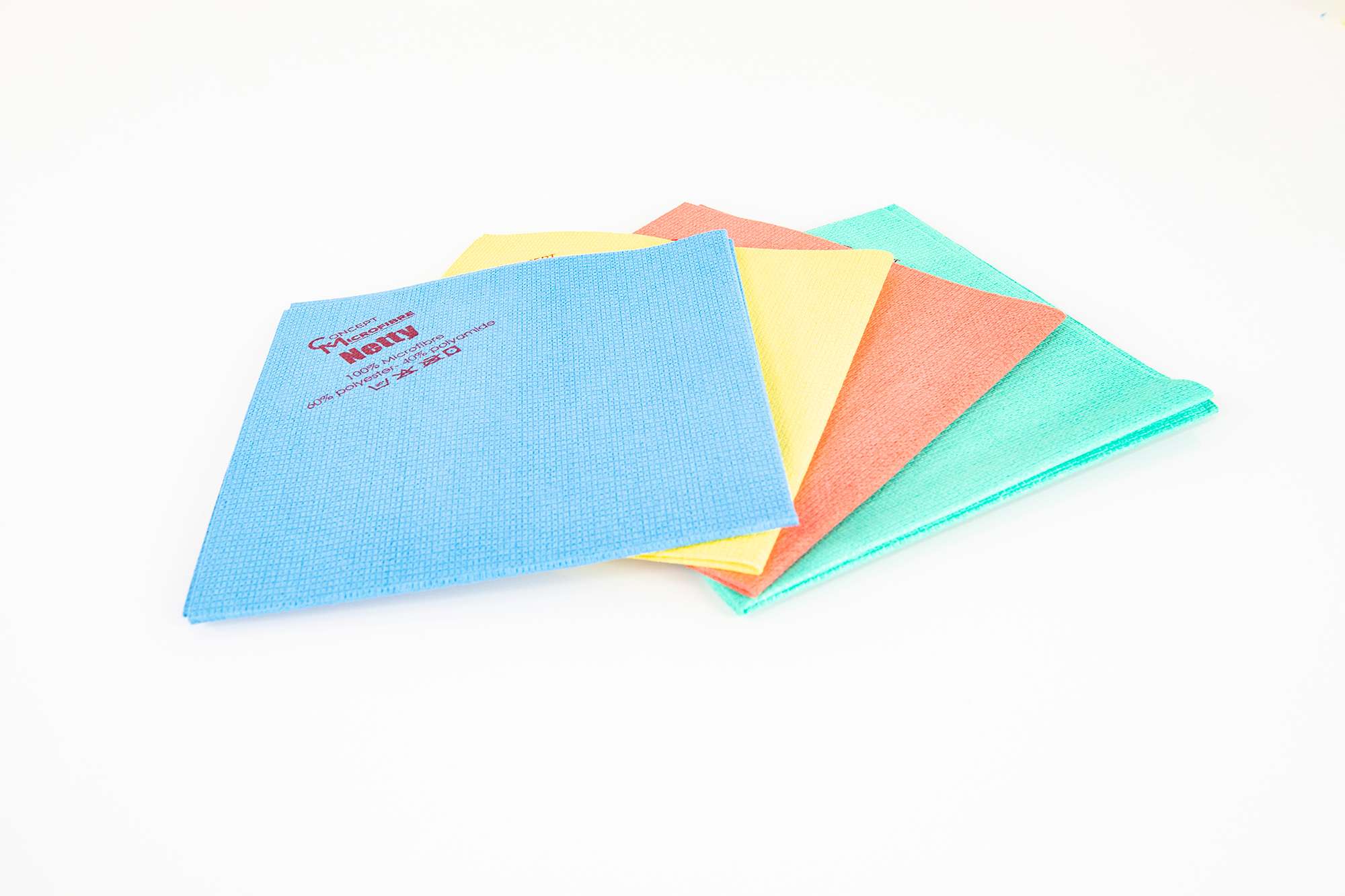 Lavette microfibre Netty non tissée - Verte - Concept Microfibre ...